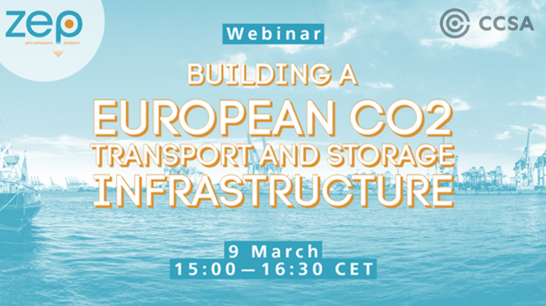 CCSA-ZEP Webinar: Building a European CO2 transport and storage ...